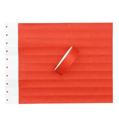 China Barcode Waterproof Tyvek Dupont Paper Wristband for Swimming Pool Events for sale