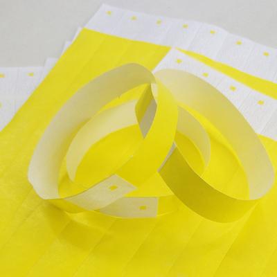 China Swimming Pool Waterproof Paper Wristband with Barcode and Full Color Printing for sale