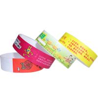 China Bar Coding Dupont Tyvek Paper Wristbands for Swimming Pool Activities for sale