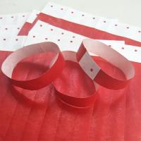 China Bar Coding Dupont Tyvek Paper Wristbands for Swimming Pool Activities for sale
