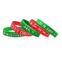 China Customized Silicone Wristbands Merry Christmas For Advertising Promotional Business Event for sale