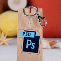 China Factory Custom Souvenir Acrylic Key Chain Creative Logo Software Application Event Promotional Gift Charms Keychain for sale