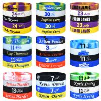 China 20cm-25cm Length Customized Silicone Bracelet for Basketball Ball-Game Star Promotion for sale