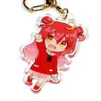 China Manufacturer Pattern Printed Acrylic Keychain Caricatur Cartoon Character Cute Charm Acrylic Keychain for sale