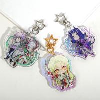 China Manufacturer Pattern Printed Acrylic Keychain Caricatur Cartoon Character Cute Charm Acrylic Keychain for sale