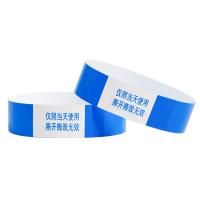 China Custom Event PP Synthetic Paper Wristband With Full Color Printed Waterproof Sweat Resistant Admission Wrist Bands for sale