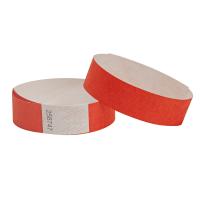China Custom Tyvek Event Wristbands Solid Color Logo Printed Waterproof For Pool Party Identification Admission Paper Bands for sale
