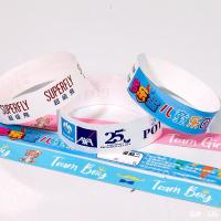 China Factory Events Paper Bracelet With Bar Code Numbered Waterproof Pool Event Identification Admission Tyvek Wristbands for sale