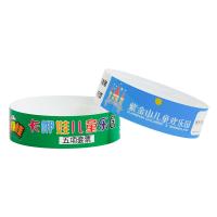 China Factory Events Paper Bracelet With Bar Code Numbered Waterproof Pool Event Identification Admission Tyvek Wristbands for sale