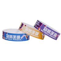 China Factory Events Paper Bracelet With Bar Code Numbered Waterproof Pool Event Identification Admission Tyvek Wristbands for sale