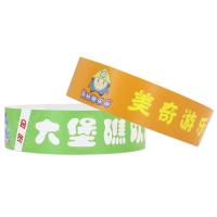 China Customizable PP Synthetic Paper Event Wristbands Full Color Printing Waterproof Sweat Resistant Admission Wrist Bands for sale