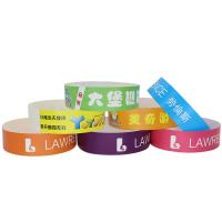 China Customizable PP Synthetic Paper Event Wristbands Full Color Printing Waterproof Sweat Resistant Admission Wrist Bands for sale