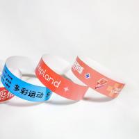 China PP Synthetic Paper Custom Event Wristband Party Park Logo Printed Waterproof Sweat Resistant Entry Admission Wrist Bands for sale