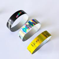 China Unisex Neon Rainbow Laser Glitter Wristband Adjustable for Events Concerts and Festivals for sale