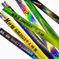 China Disposable Adjustable Neon Rainbow Laser Glitter Wristband for Unisex Event Concert Music Festival Wristband for sale