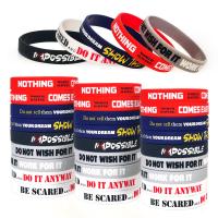China Personalized Silicone Wrist Bands for Soccer and Basketball Games Length 20cm-25cm for sale