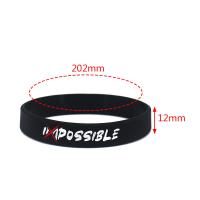 China Personalized Silicone Wrist Bands for Soccer and Basketball Games Length 20cm-25cm for sale