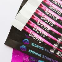 China Luxury Style Sequential Numbering Tyvek Wristbands Waterproof Full Color Printing Paper Bracelet With Custom Logo for sale