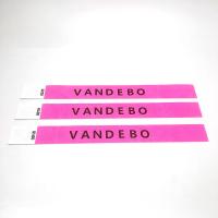 China Full Color Printing Adjustable Tyvek Wristbands for Luxury Style Events and Parties for sale