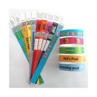 China Custom Logo Sequential Numbering Coding Tyvek Wristbands Pool Waterproof Full Color Printing tyvek Bracelet Wrist Band for sale