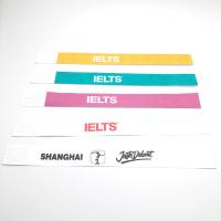 China Custom Logo Sequential Numbering Coding Tyvek Wristbands Pool Waterproof Full Color Printing tyvek Bracelet Wrist Band for sale