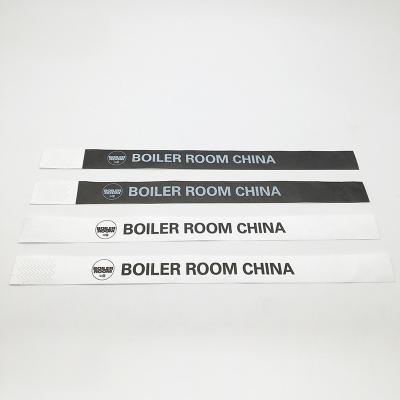 China Custom Logo Sequential Numbering Tyvek Wristbands Swimming Pool Waterproof Ink Tyvek Bracelet Wrist Bands for sale