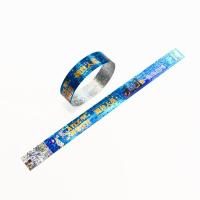 China Factory Customization Wristbands Shiny Laser Glitter Concert Music Festival Party Activity Bracelets For Adults Kids for sale