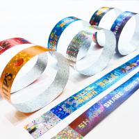 China Factory Customization Wristbands Shiny Laser Glitter Concert Music Festival Party Activity Bracelets For Adults Kids for sale