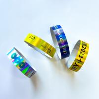 China Adjustable Plastic Glitter Laser Wristband for Event Concert Music Festival for sale