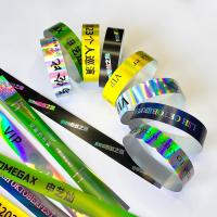 China Adjustable Plastic Glitter Laser Wristband for Event Concert Music Festival for sale