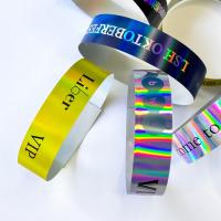 China Adjustable Plastic Glitter Laser Wristband for Event Concert Music Festival for sale