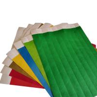 China Waterproof and Adjustable Size Tyvek Paper Bracelets for Event Festival Custom Logo Printing for sale