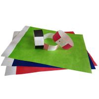 China Waterproof and Adjustable Size Tyvek Paper Bracelets for Event Festival Custom Logo Printing for sale