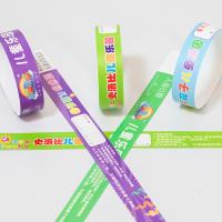 China Printed Water/Sweat Resistant Entry Admission Wrist Bands PP Synthetic Paper Event Wristbands for sale