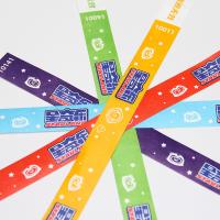 China Event PP Synthetic Paper Custom Wristband Logo Printed Water/Sweat Resistant Party Park Entry Admission Wrist Bands for sale
