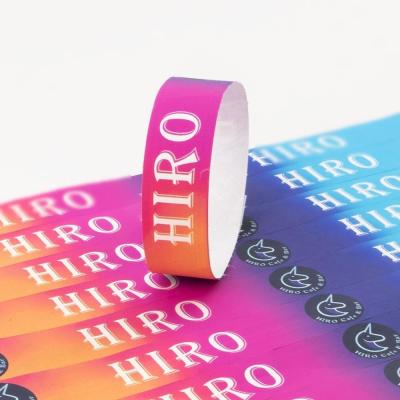 China Custom Water Resistant Tyvek Paper Bracelets with Sequential Numbering for sale