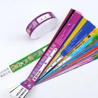 China Custom VIP Sequential Numbering Bracelets for Festival Event made of Tyvek Paper for sale