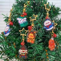 China Christmas Festival Acrylic Keychain Key Ring Cute Snowman Print and Durable Material for sale