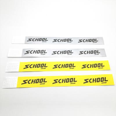 China Waterproof Custom Tyvek Paper Wristbands Full Color Printing for Event Management for sale
