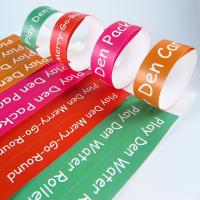 China Adjustable Custom Tyvek Paper Wristbands Personalized Heat Resistant For Event for sale