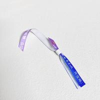 China Ribbon Concert Promotion Event Woven Cloth Wristbands with Various Designs for sale