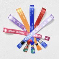 China Supplier Woven Cloth Wristbands Festival Concert Promotion Event Ribbon Fabric With Various Designs for sale