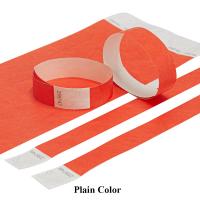China Custom Printed Paper Wristbands Sequential Numbering Barcoding For Security for sale
