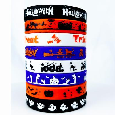 China American Style Silicone Wristbands Halloween GIft Advertising Promotional Business Event for sale