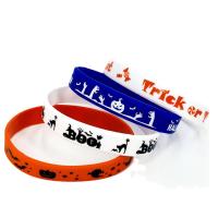 China Euramerican Style Silicone Wristbands Event Halloween Gift Festival Rubber Wristband for sale