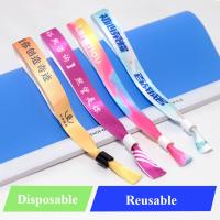 China Perfect Woven Cloth Wristbands for Your Event Various Sizes OEM Accepted for sale