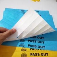 China Waterproof Customize Event Tyvek Paper Wristbands Durable Snap Closure for Easy Control for sale
