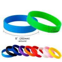 China Customized Silicone Wristbands for Promoting Business Events Length 20cm-25cm for sale