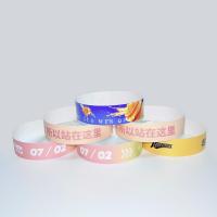 China Numbered Event Tyvek Paper Wristbands Durable Waterproof For Event Party Meeting Easy And Access Control for sale