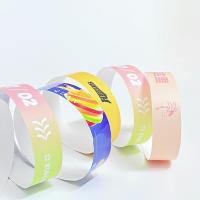 China Numbered Event Tyvek Paper Wristbands Durable Waterproof For Event Party Meeting Easy And Access Control for sale
